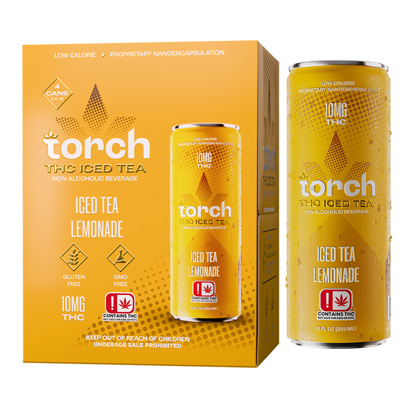 Torch Peach Tea Lemonade D9 THC Iced Tea Beverage – Torch Hemp