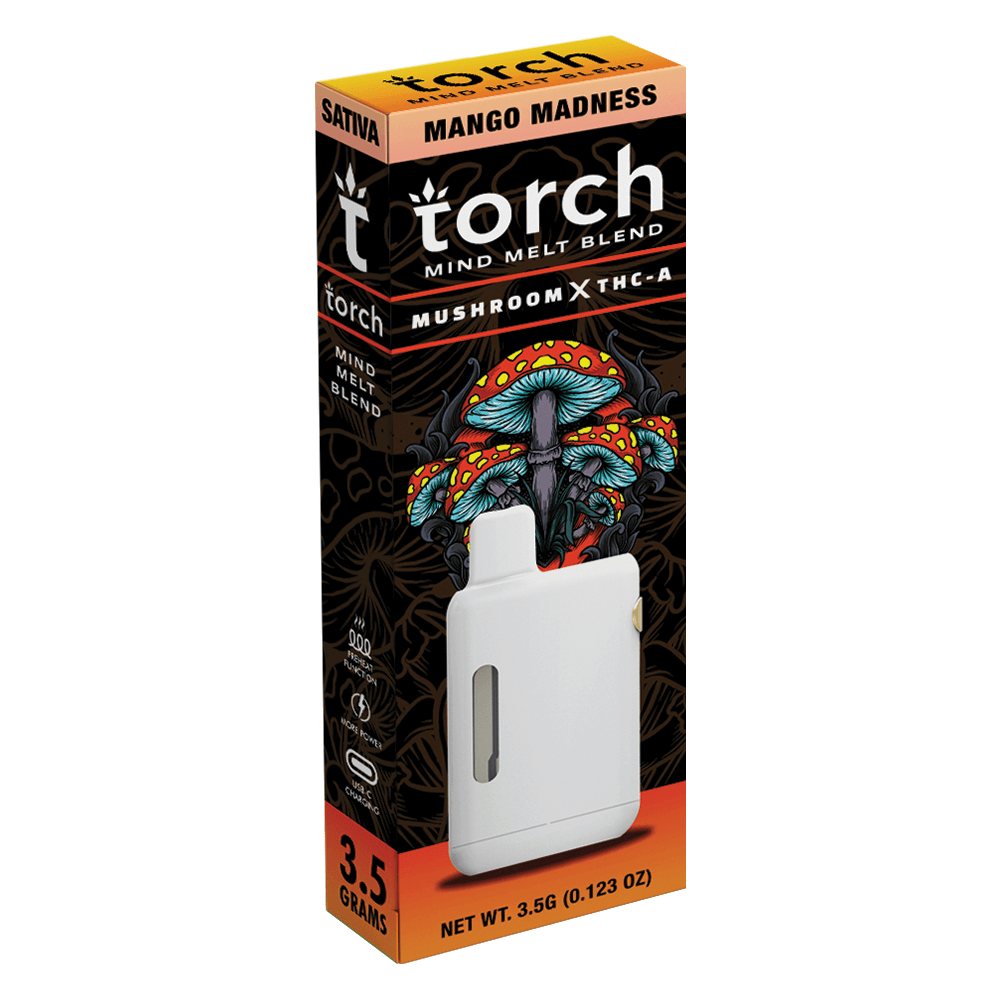 Torch Mind Melt Blend Mango Madness | Sativa | 3.5g Disposable – Torch Hemp