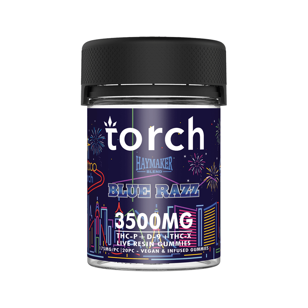 Torch Haymaker Blue Razz Gummies | 20ct | 3500mg – Torch Hemp