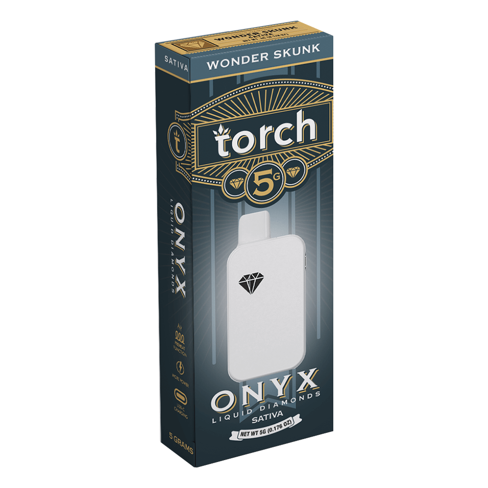 Torch Onyx Blend Wonder Skunk | Sativa | 5g Disposable – Torch Hemp