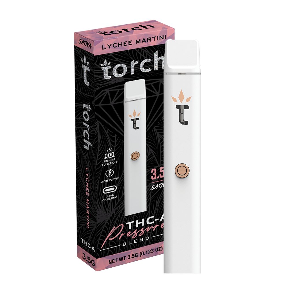 Torch THC-A Pressure Lychee Martini | Sativa | 3.5g Disposable – Torch Hemp