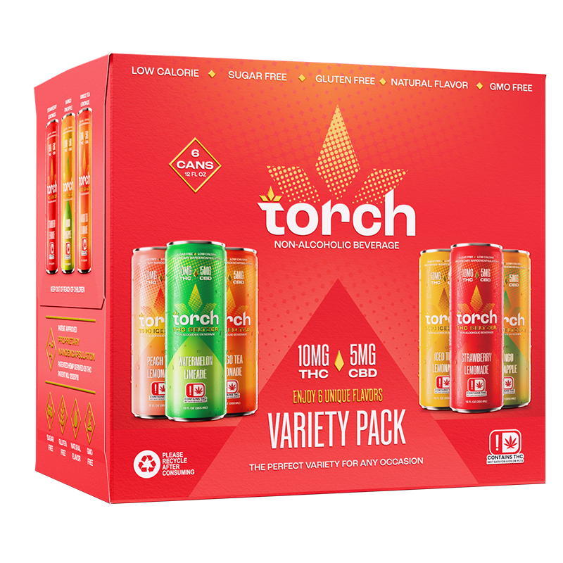 Torch D9 10MG 6 Pack Variety Pack – Torch Hemp