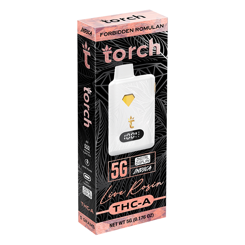 Torch Live Rosin Forbidden Romulan | INDICA | 5G THC-A Disposable ...